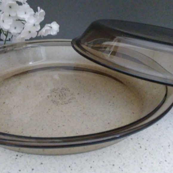 Pyrex | Kitchen | Pyrex Fire Side Brown Glass Pie Plates | Poshmark